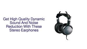 Calaméo - Get High Quality Dynamic Sound And Noise Reduction With These ...