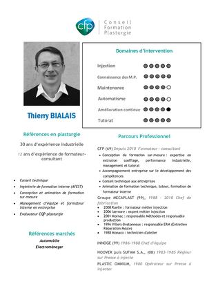 Calaméo - CV Thierry BIALAIS