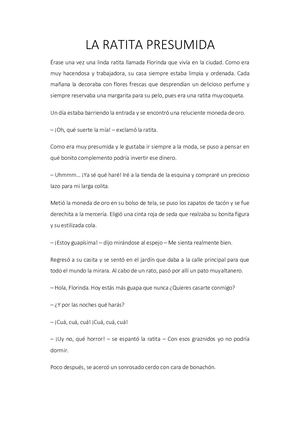 Calaméo - Cuento De La Ratita Presumida