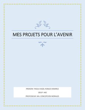 Calaméo - Mes Projects Pour L'avenir