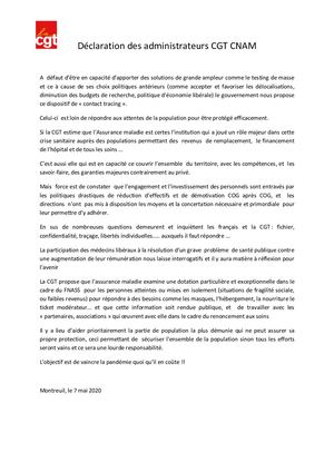 Calaméo - Déclaration CNAM 7 Mai