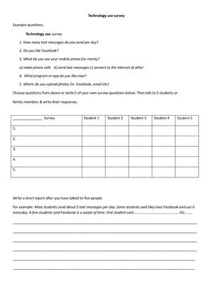 Calaméo - Technology Use Survey Step 2