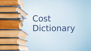 Calaméo - Cost Dictionary