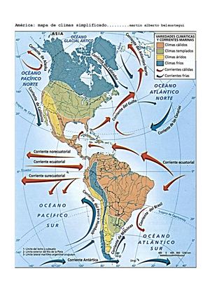 Calaméo - América, mapa de climas simplificado