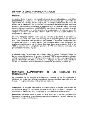 Calaméo - Historia De Lenguaje De Programacion