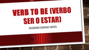 Calaméo - Verb To Be (Verbo Ser O Estar)