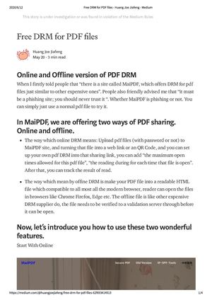 Calaméo - Free DRM for PDF files