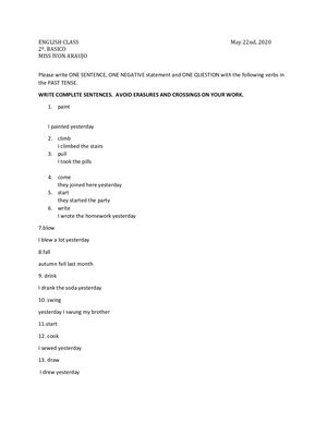 Calaméo - English Class Homework 5 22 2020