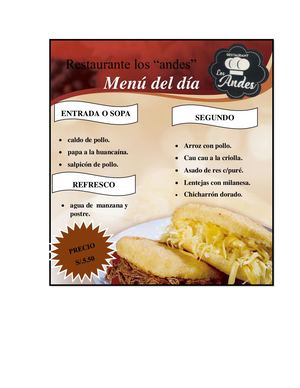 Calaméo - restaurante los "andes"