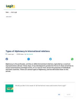Calaméo - 8 TYPES OF DIPLOMACY