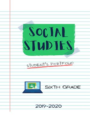 Calaméo - Sixth Grade Portfolio