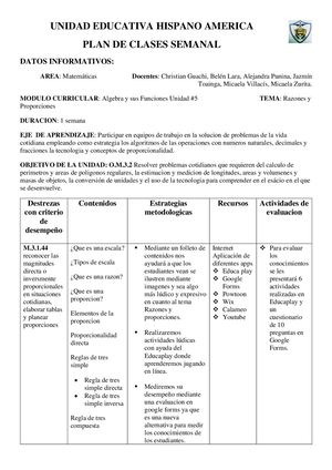 Calaméo - Planificacion Semanal