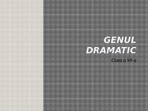 Calaméo - Genul Dramatic