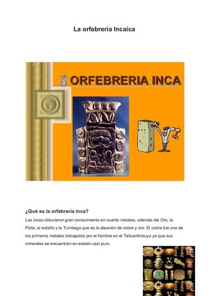 Calaméo - La Orfebrería Incaica