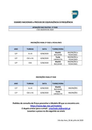 Calaméo - 2ª Fase Inscriçõe e Fichas Enes