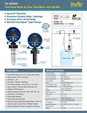 Calaméo - TIP Insertion Paddle Wheel Flow Meter