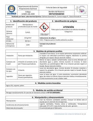 Calaméo - Metilparabeno