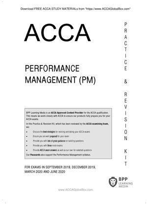 Calaméo - F5 BPP Exam Kit 2020 By Www ACCAGlobal Box Com