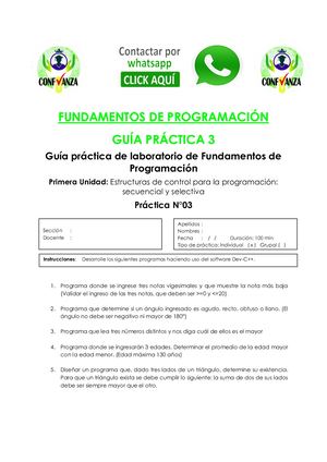 Calaméo - FUNDAMENTOS DE PROGRAMACIÓN - GUÍA PRACTICA 3