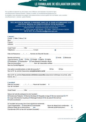 Calaméo - Annexe Formulaire De Declaration De Sinistre