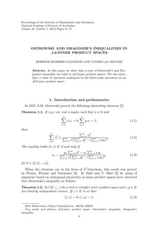 Calaméo - In the paper, we consider different generalizations of the Dirichlet problem in an ...