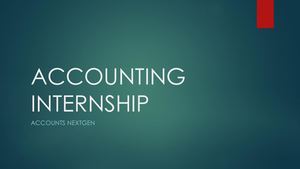 Calaméo - Accounting Internship Program