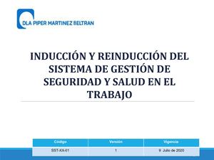 Calaméo - Induccion Sg Sst Dla