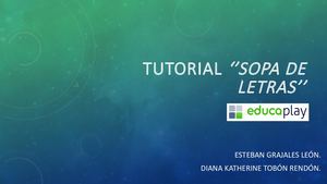 Calaméo - Tutorial Sopa De Letras En Educaplay