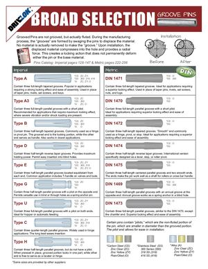 Calaméo - Groove Pins Reference Guide