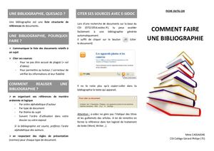 Calaméo - Fiche Outil Cdi Comment Faire Bibliographie(1)