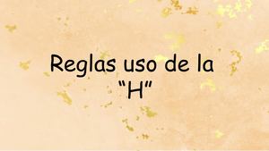 Calaméo - Presentacion Ortografia Uso De La H