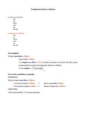 Calaméo - Complemento Directo E Indirecto
