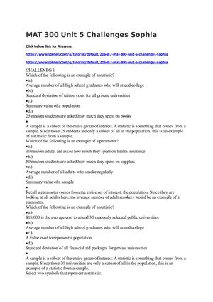 Calaméo - Mat 300 Unit 5 Challenges Sophia