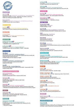 Calaméo - Liste des commerces ouverts