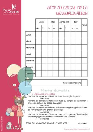 Calaméo - 20201120 - Aide Au Calcul De La Mensualisation