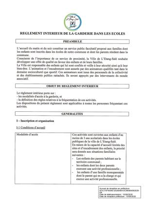 Calaméo - Règlement Intérieur - Garderies Scolaires
