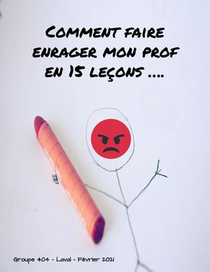 Calaméo - Comment faire enrager mon prof en 15 leçons