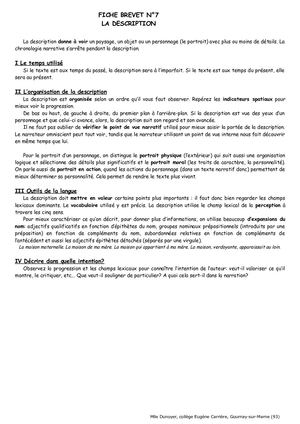 Calaméo - Le texte descriptif