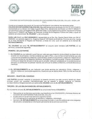 Calaméo - Convenio de CCPC con Laboratorio Suiza Lab
