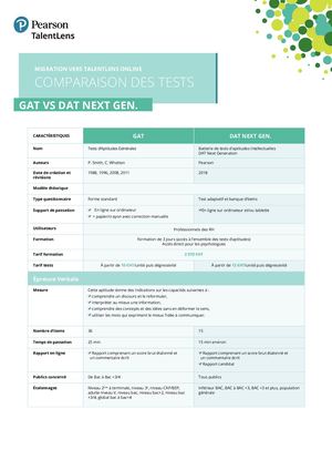 Calaméo - COMPARATIF DAT-5, GAT VS DAT NEXT GENERATION