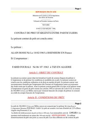 Calaméo - Contrat De Pret (1)