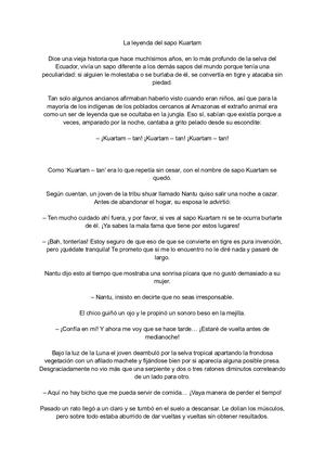 Calaméo - La Leyenda Del Sapo Kuartam