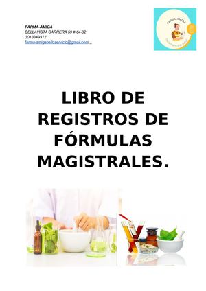 Calaméo - Libro De Registros De Formulas Magistrales