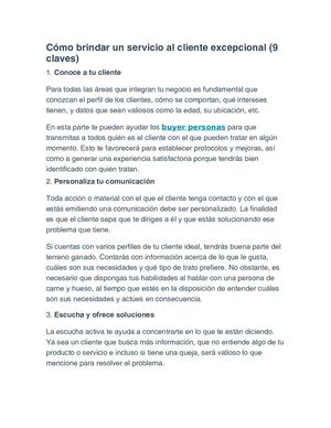 Calaméo - Cómo Brindar Un Servicio Al Cliente Excepcional