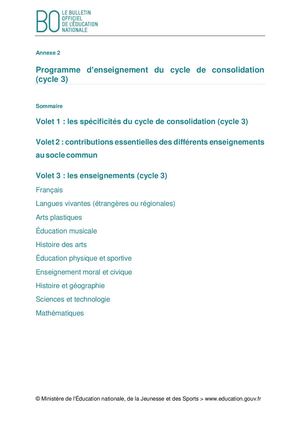 Calaméo - 1 Programmes Cycle 3 2020