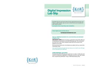 Calaméo - Digital Impression Lab Slip