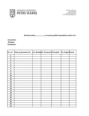 Calaméo - Cnpr Model Pv Predare/Primire Manuale Driginți