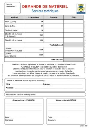 Calaméo - Demande Matériel 2021