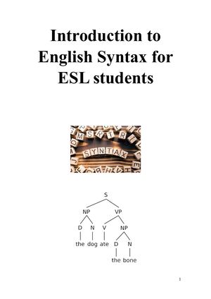 Calaméo - Introduction to English Syntax for ESL Learners