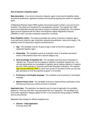 Calaméo - Migration Agent Course Tafe